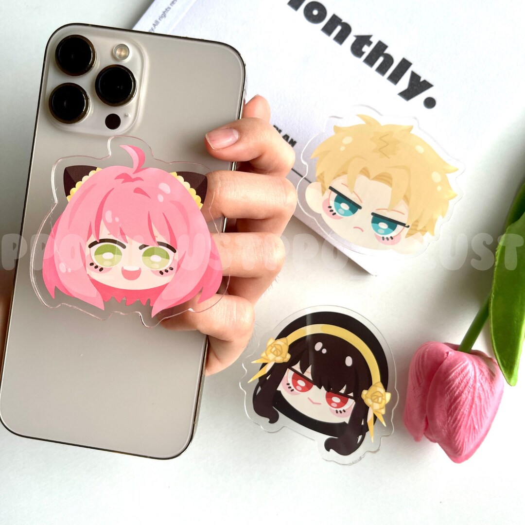 Spy X Family Acrylic Grips / Griptok Holder - Etsy