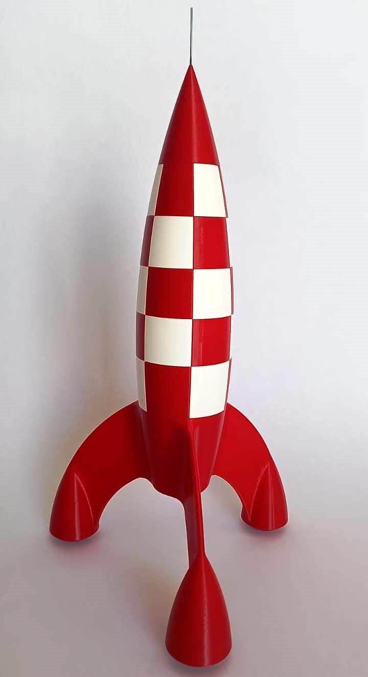 Replica of Tintin's Rocket for 3D Printing - Etsy