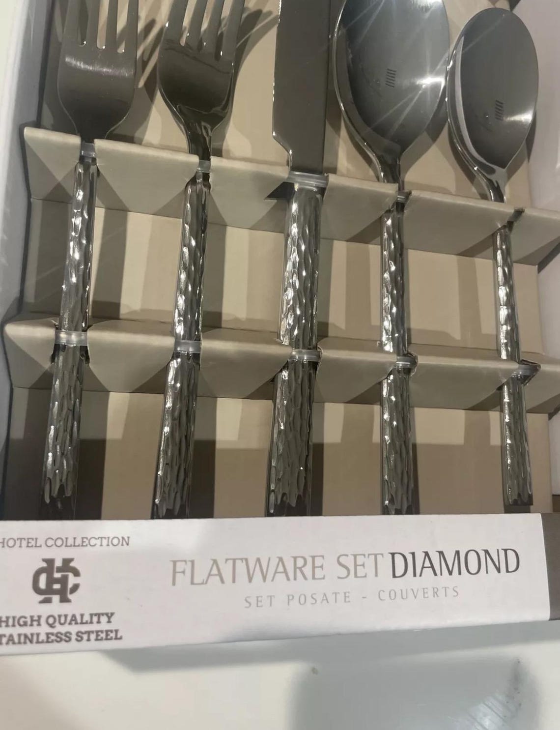 Brandani Diamond Hotel Collection Steel 20 Pc Flatware Set. Brand New ...