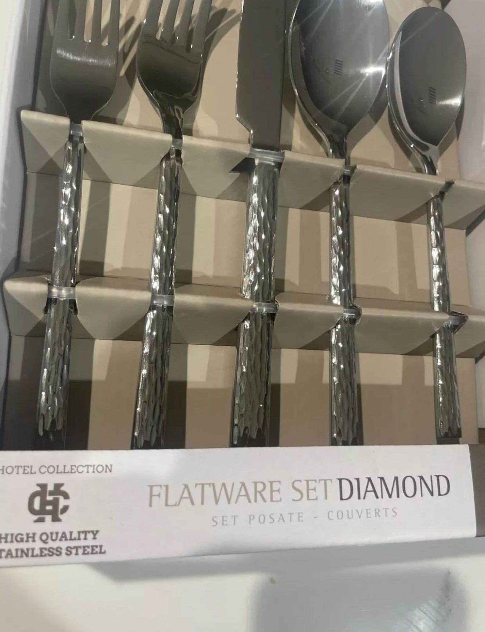 Brandani Diamond Hotel Collection Steel 20 Pc Flatware Set. Brand New ...