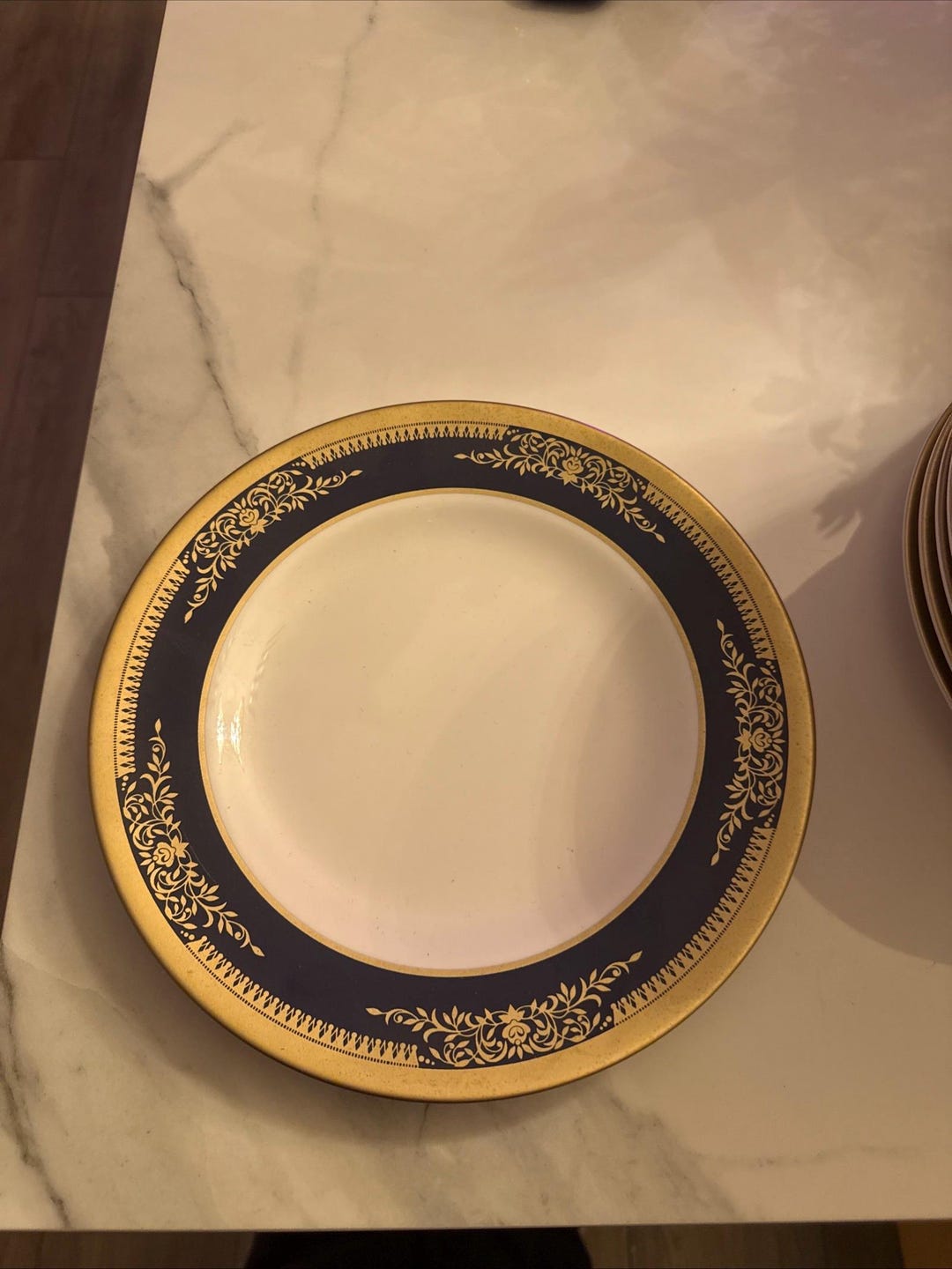 Srithai Superwarr Melamine 8 Dinner Plate 10” White/ Blue. Made in ...