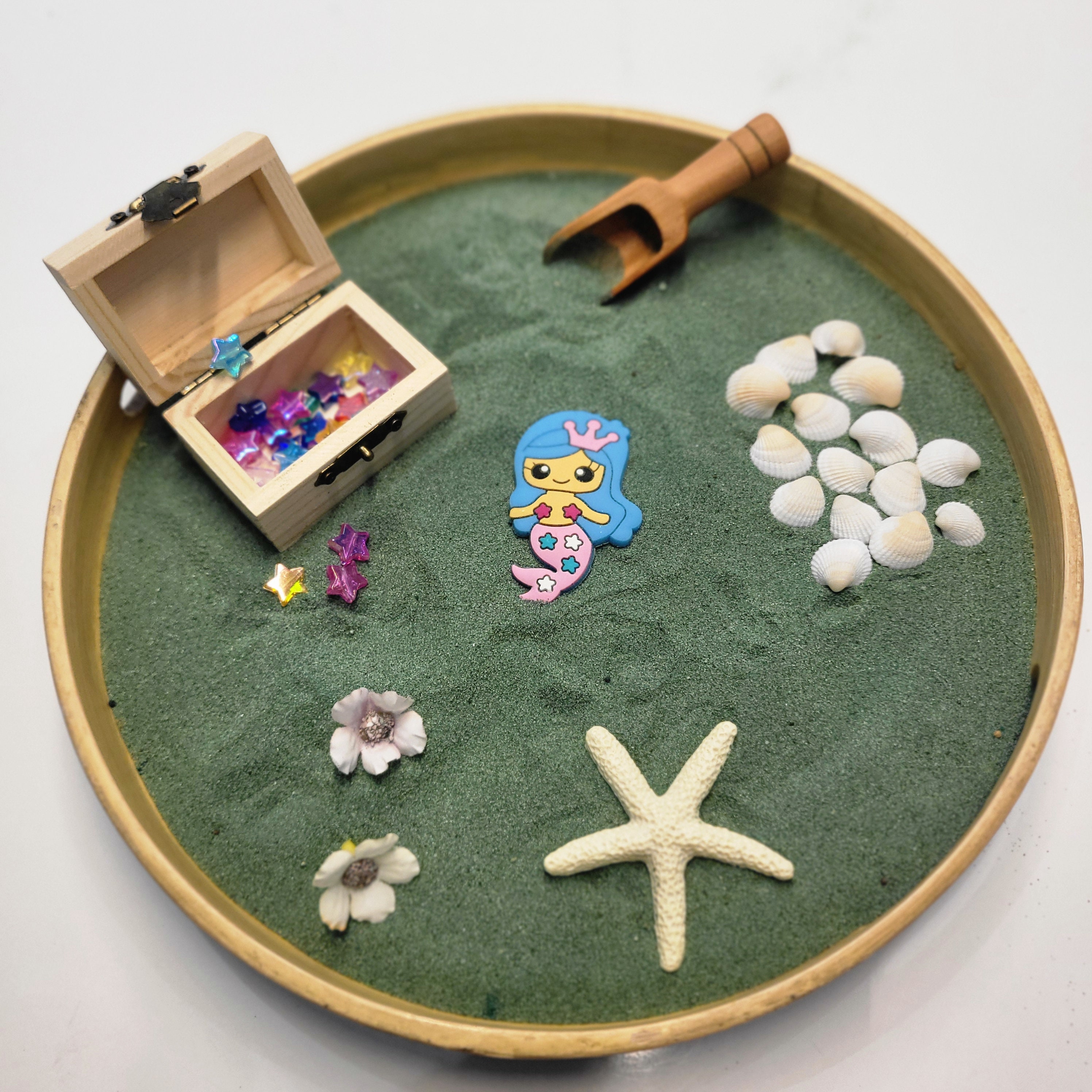 Personalised Mermaid Sensory Kit Under the Sea Tuff Tray Sea Shells ...