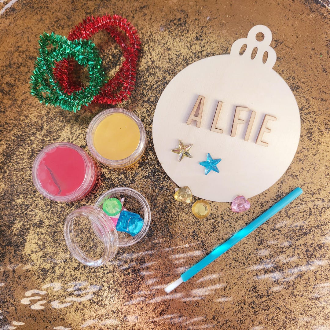 Christmas Bauble Craft Activity Kit | Personalised Stocking Filler ...