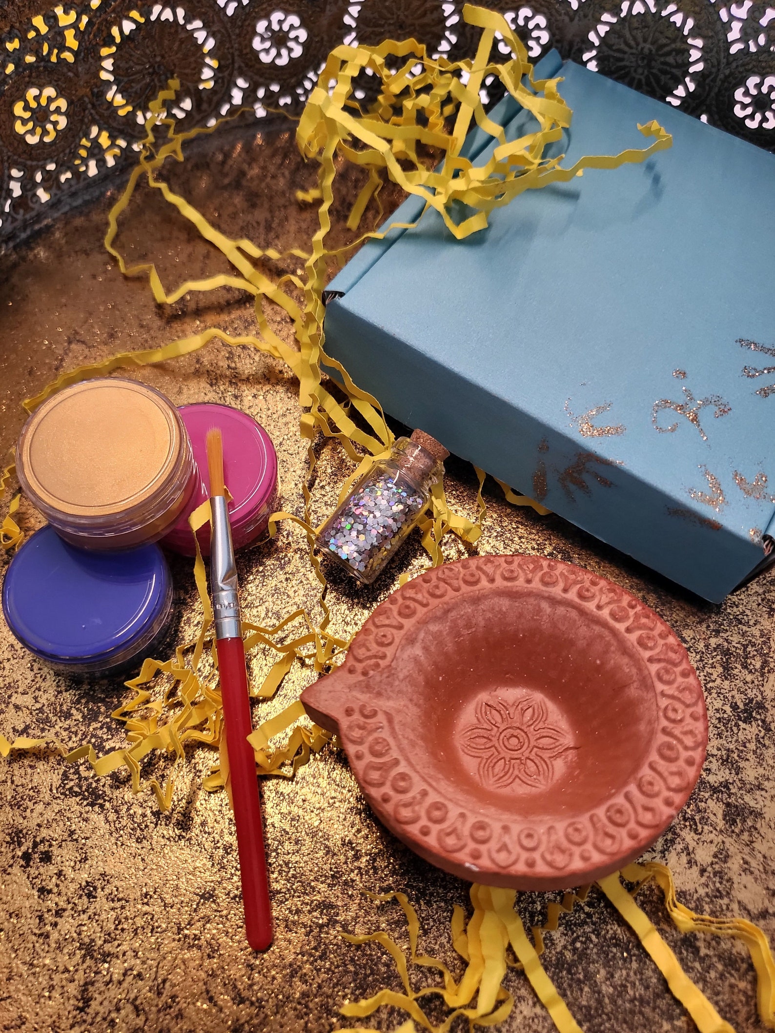 Unique Activity Kit - Personalise and Decorate Your Own Clay Diya ...