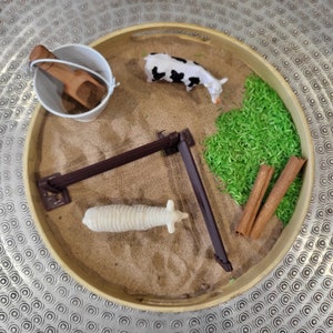 Farmyard Sensory Kit | Kids Messy Play Activity | Farm Animals Tuff ...