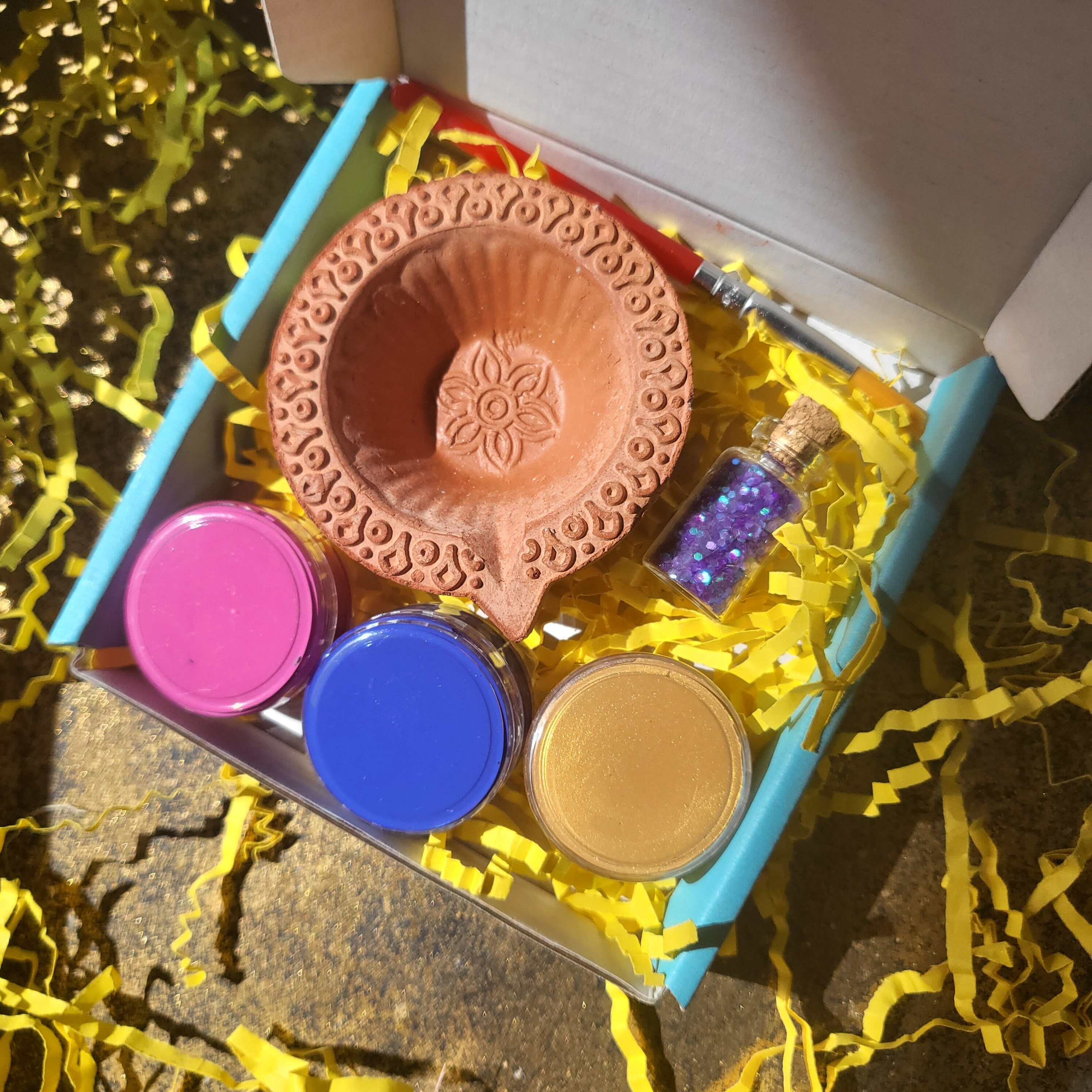 Unique Activity Kit - Personalise and Decorate Your Own Clay Diya ...