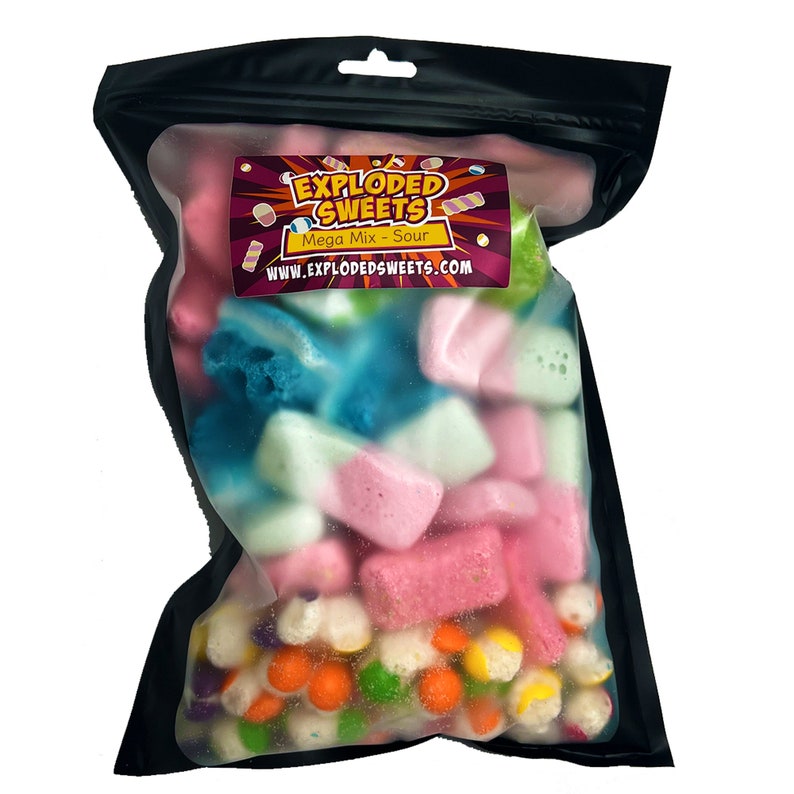 Mega Mix Sour Exploded Sweets Freeze Dried Candy UK - Etsy