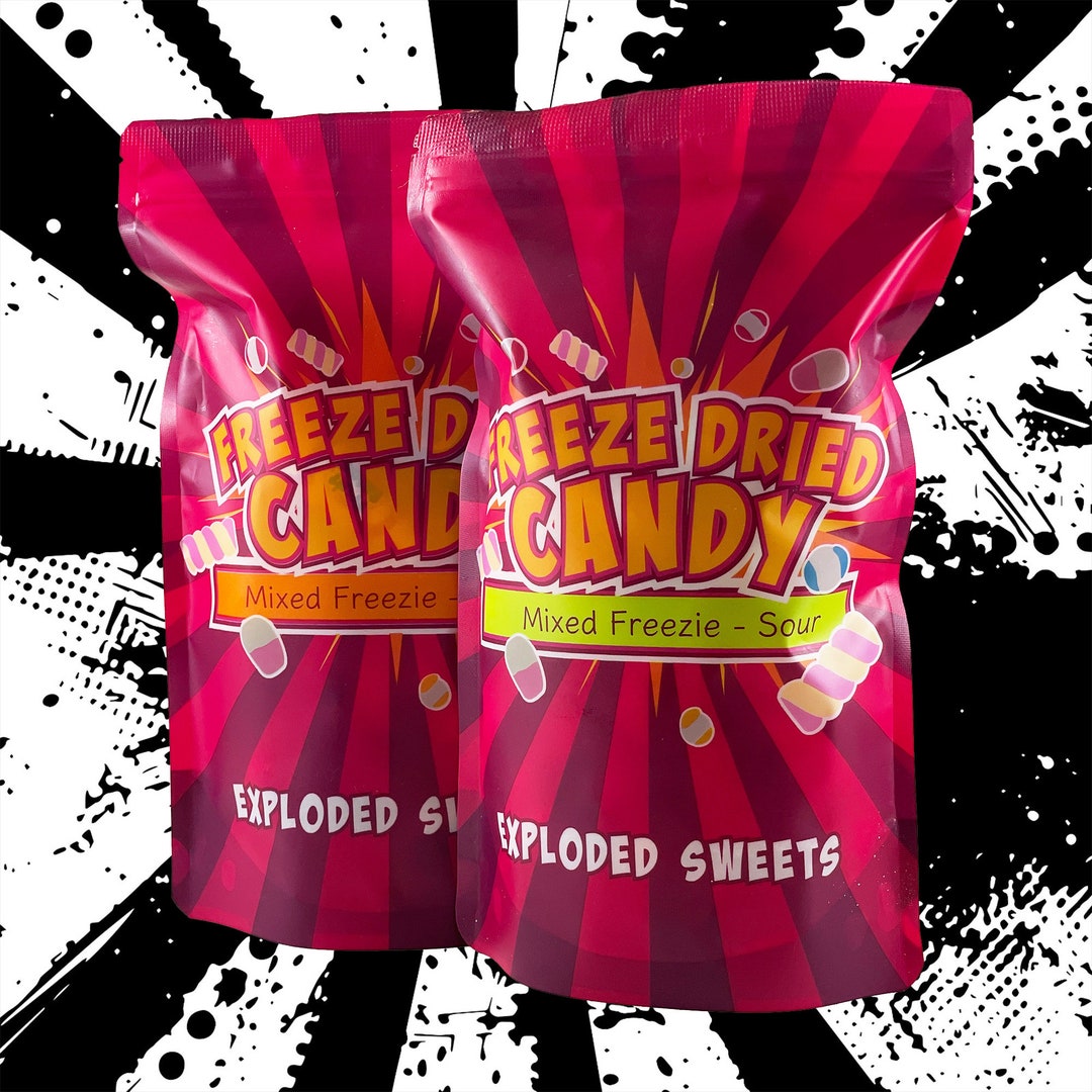 Freezie Bag Original & Sour Multibuy Exploded Sweets Freeze Dried Candy ...