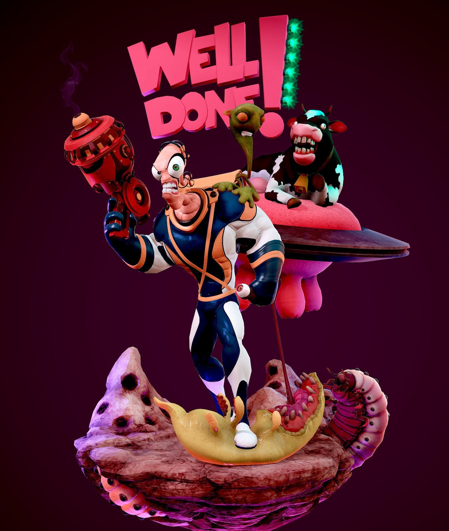 Earthworm Jim 3D Model for Resin and 3D Printing - Etsy