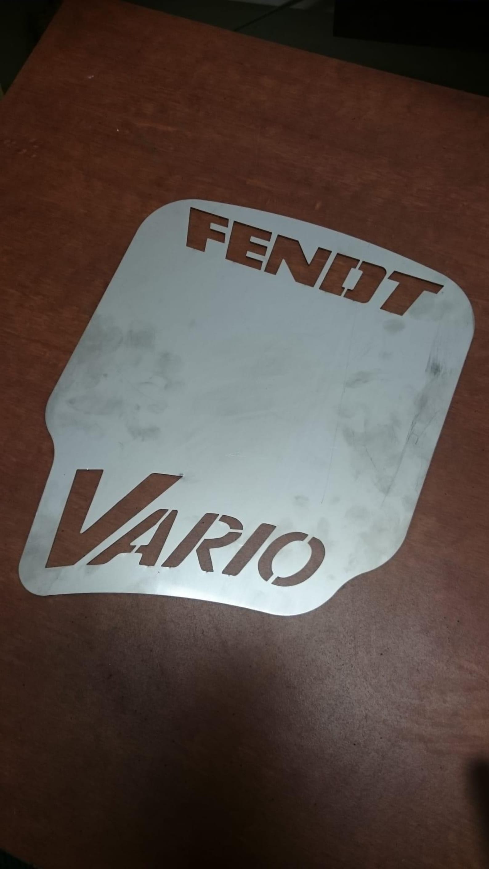Fendt VARIO License Plate Holder - Stainless Steel Tractor Sign, Old ...