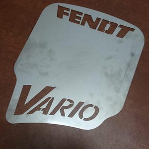 Fendt VARIO License Plate Holder - Stainless Steel Tractor Sign, Old ...