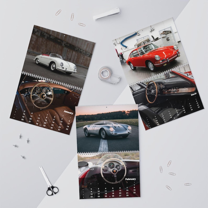 Porsche History Legends of the Road Calendar | Wall Calendar - Etsy