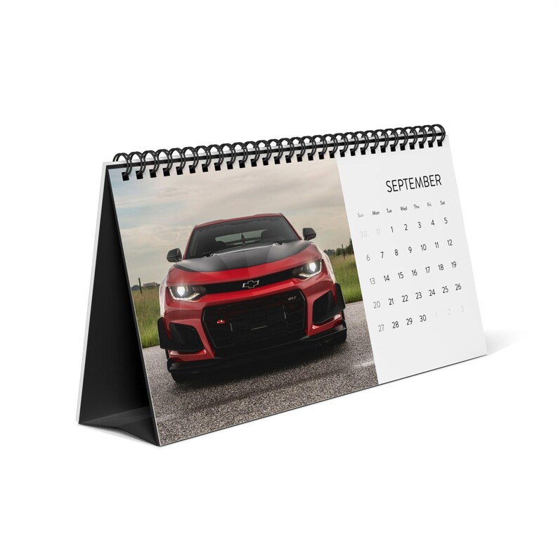 Camaro Desktop Calendar (2026 Grid) - Etsy