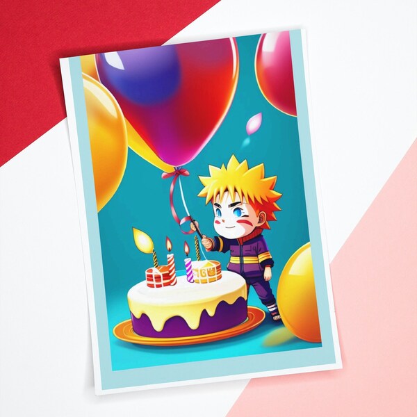 Naruto Greeting Card - Etsy