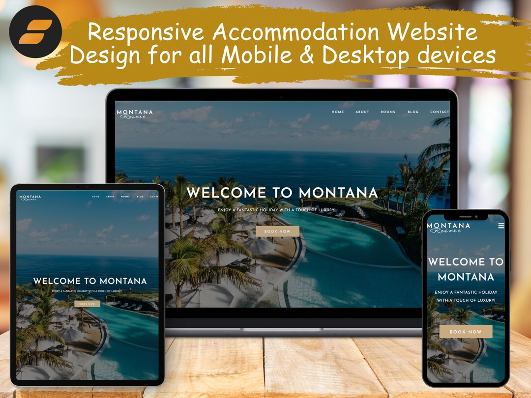 Accommodation Website Template, Travel Website, Vacation Rentals ...