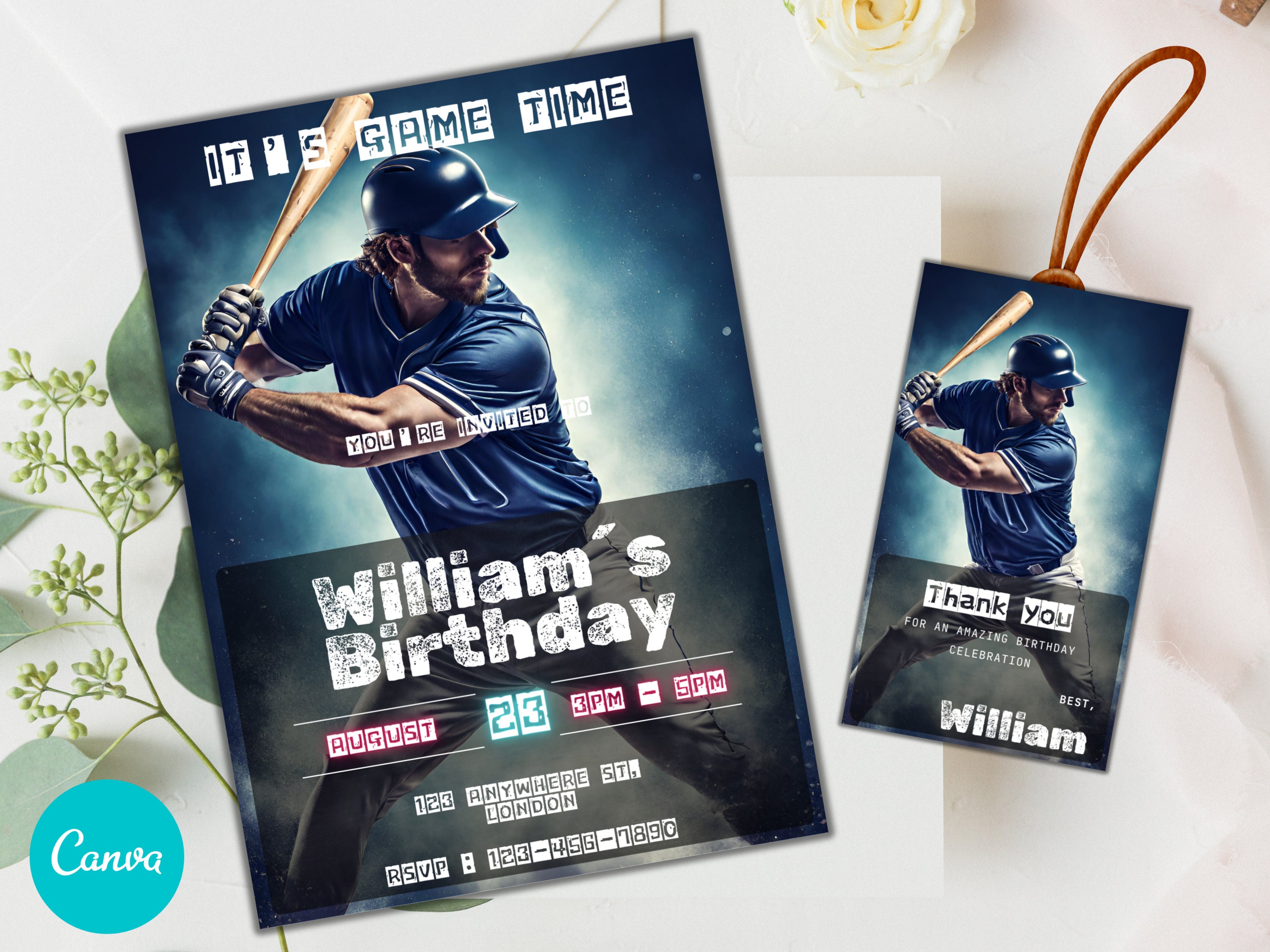 Editable Baseball Birthday Invitation, Baseball Party Invitation,diy ...