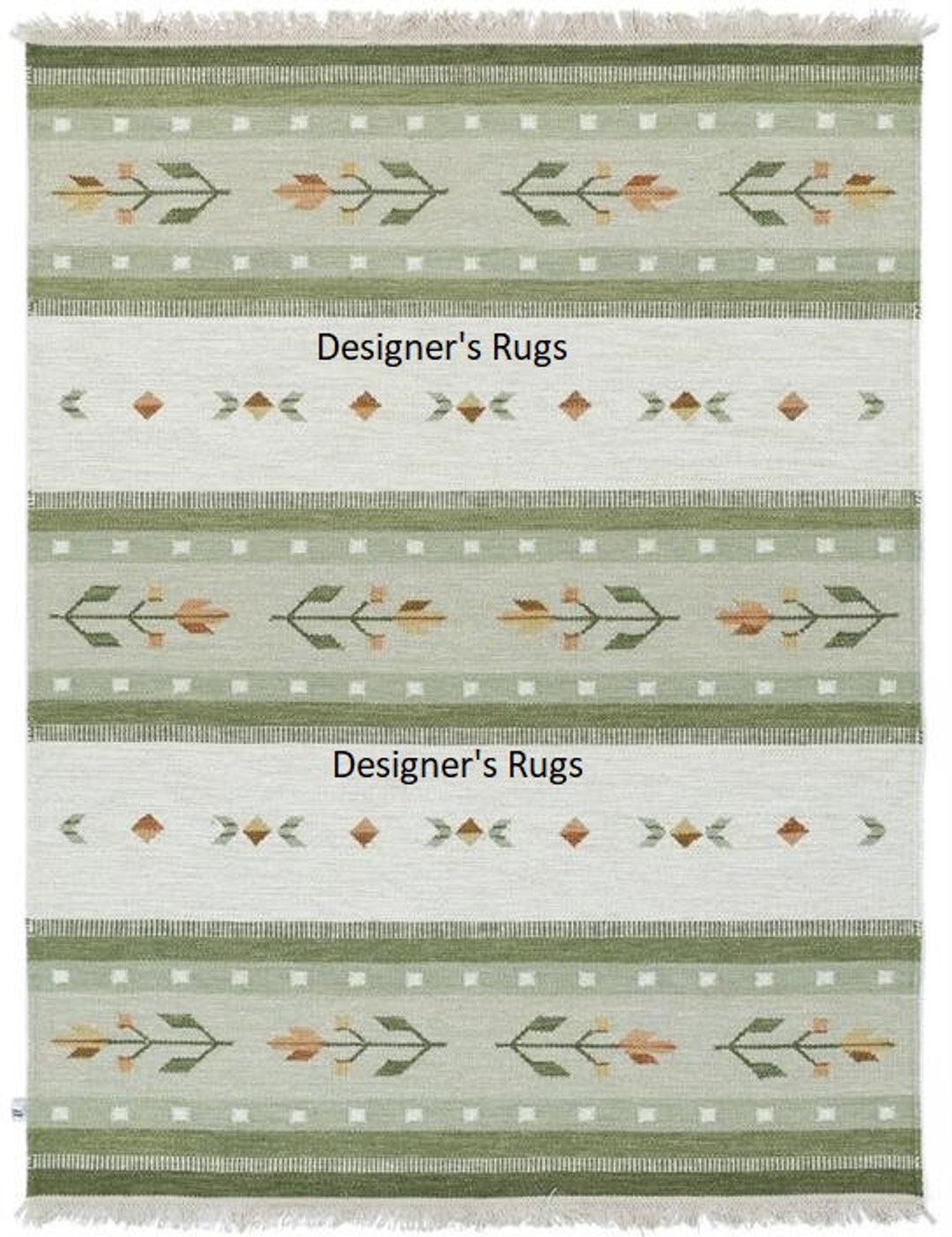 BEXLEY Modern in Soft Green Color Scandinavian Style Flat Weave Rugs ...