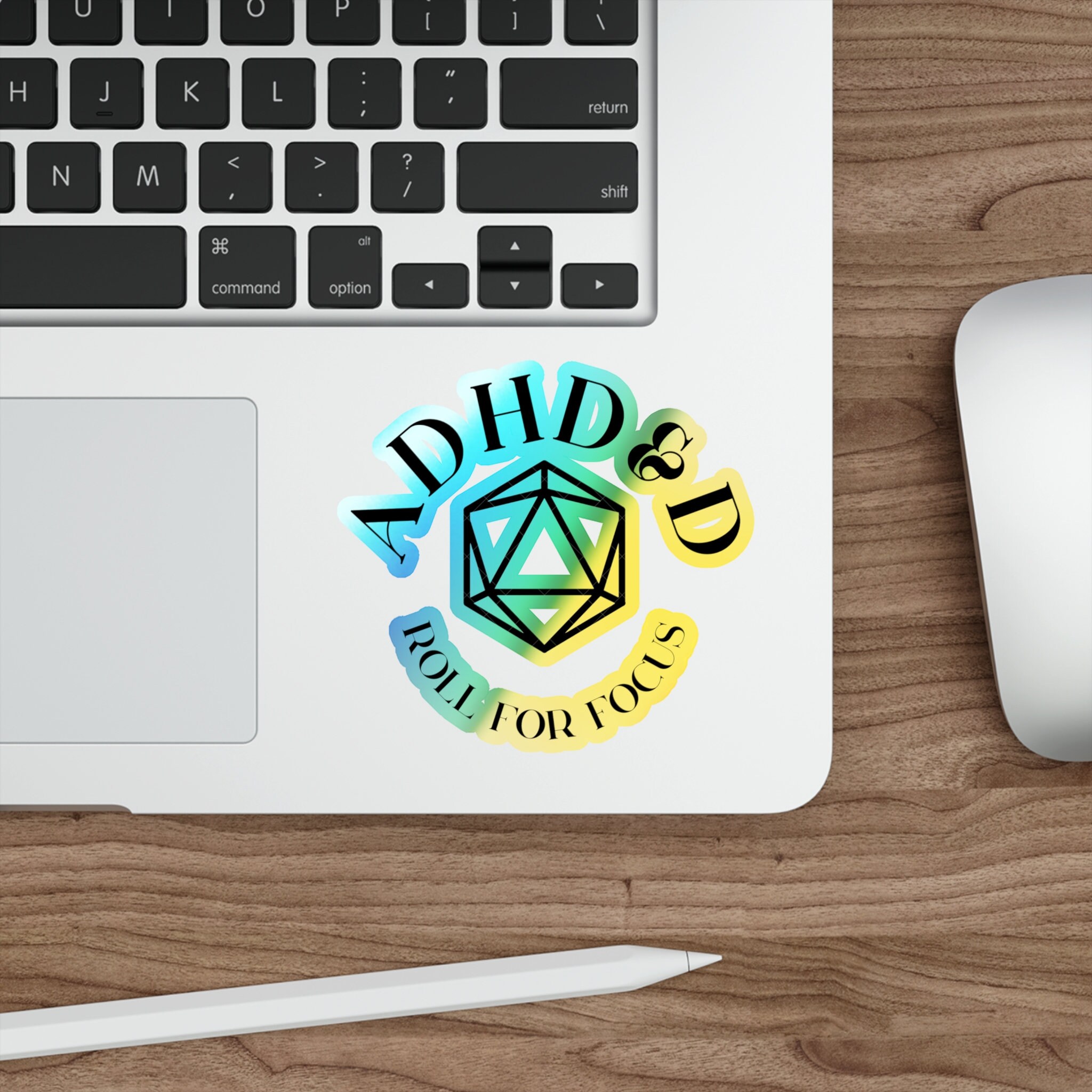 DND ADHD ADD Funny Sticker. Funny Dnd Holographic Die-cut Stickers ...