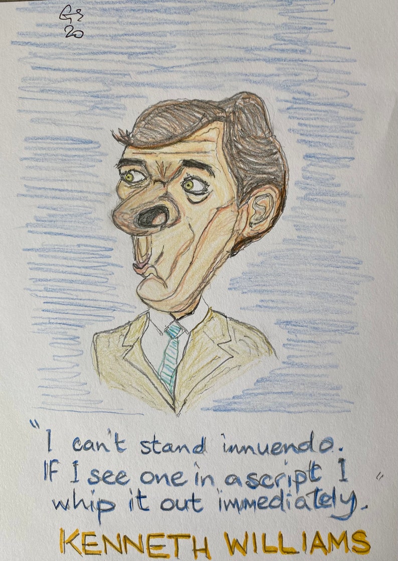 Kenneth Williams Caricature - Etsy