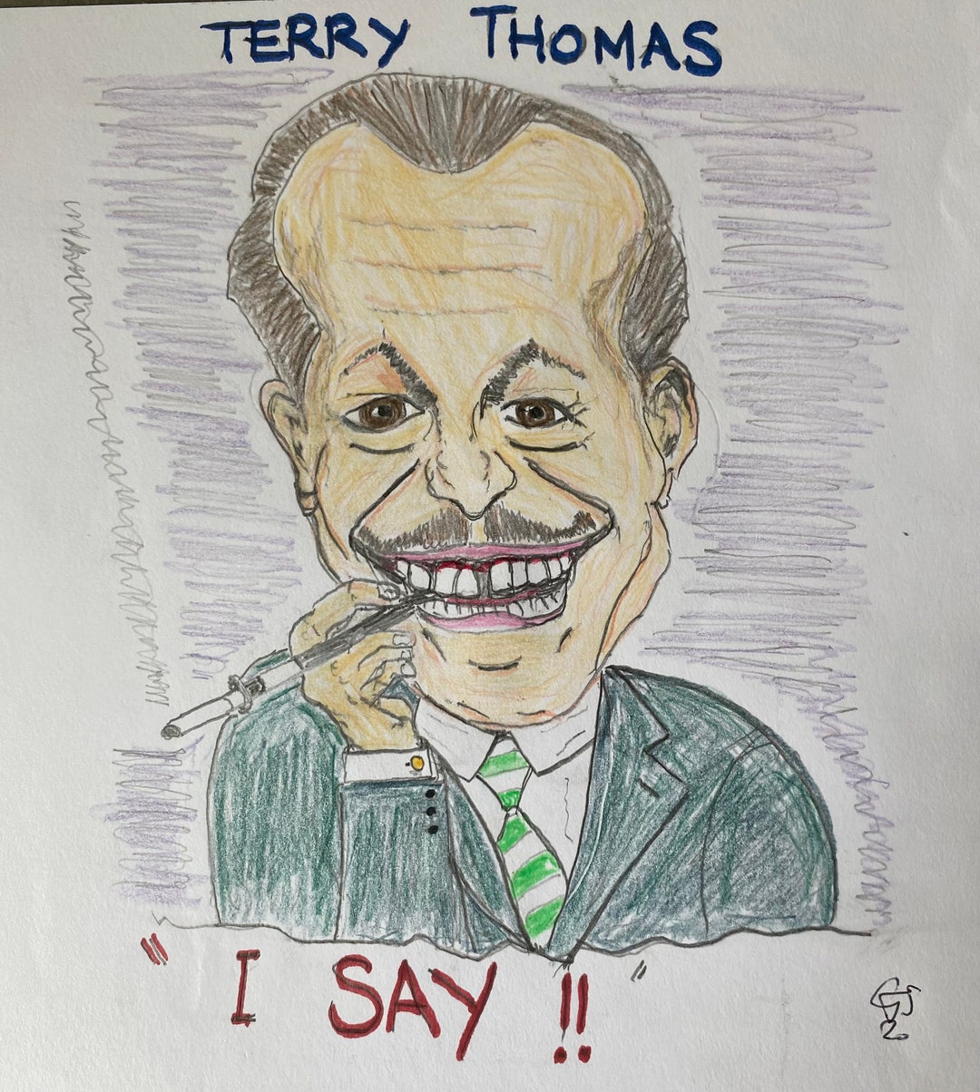 Terry Thomas Caricature - Etsy