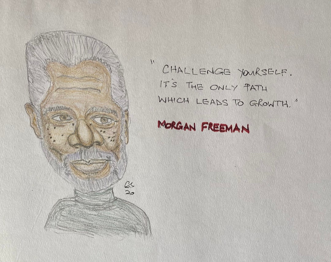 Caricature Print Morgan Freeman - Etsy