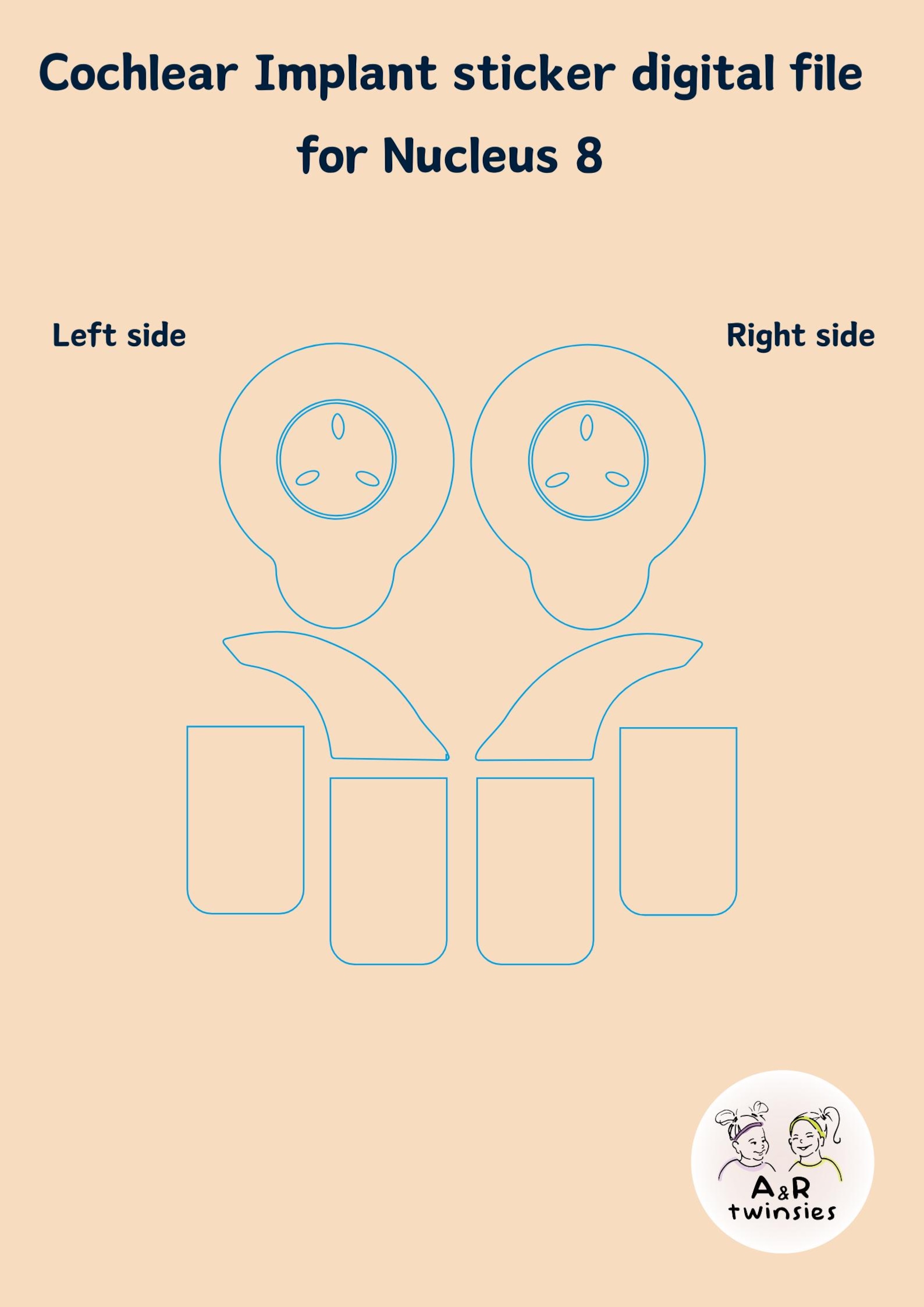 Cochlear Nucleus 8 Sticker SVG Digital File - Etsy