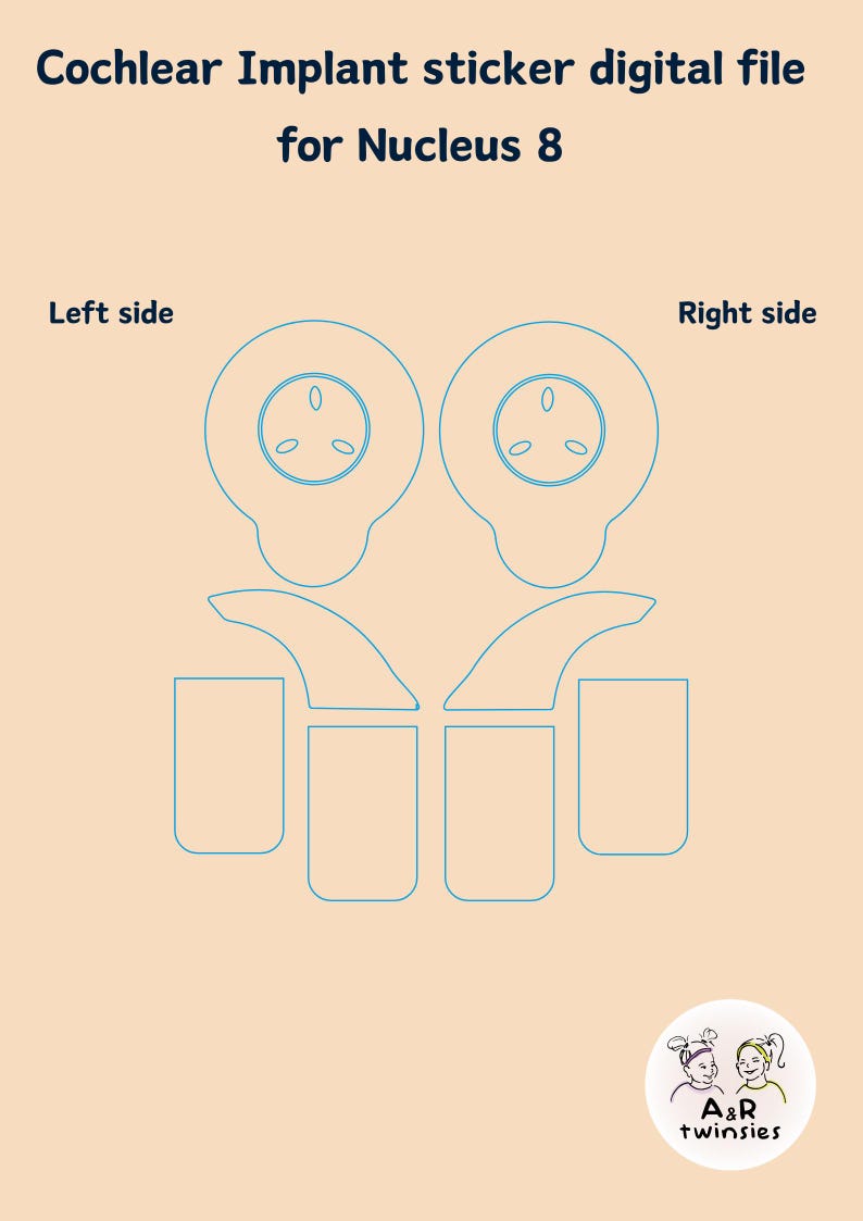 Cochlear Nucleus 8 Sticker SVG Digital File - Etsy
