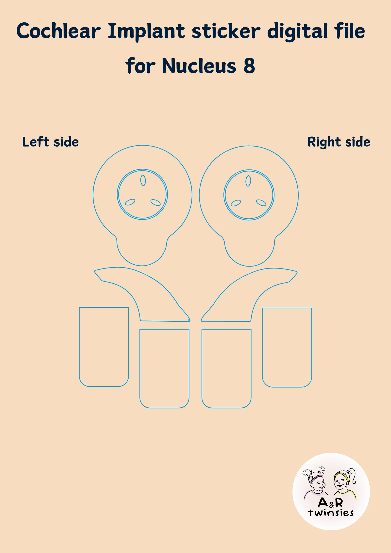 Cochlear Nucleus 8 Sticker SVG Digital File - Etsy