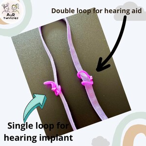 White Non Slip Hearing Aid Headband With Rubber Loops - Etsy