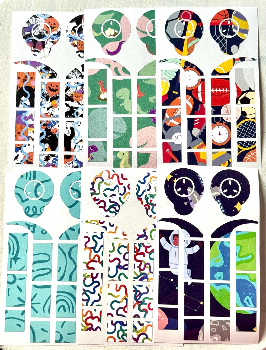 Hearing Implant Sticker Set – 6 Designs for Kids | Dinosaur, Sports ...