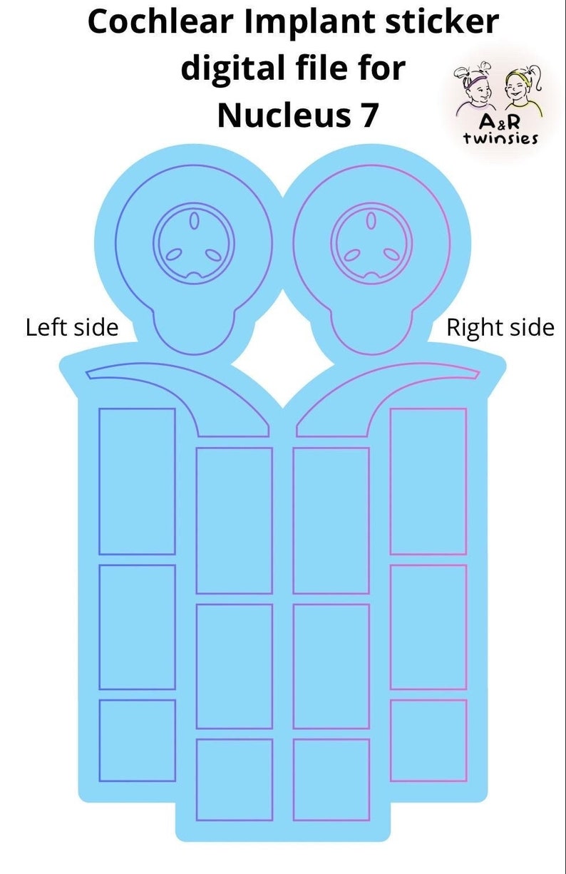 Cochlear Nucleus 7 Sticker PDF Digital File - Etsy