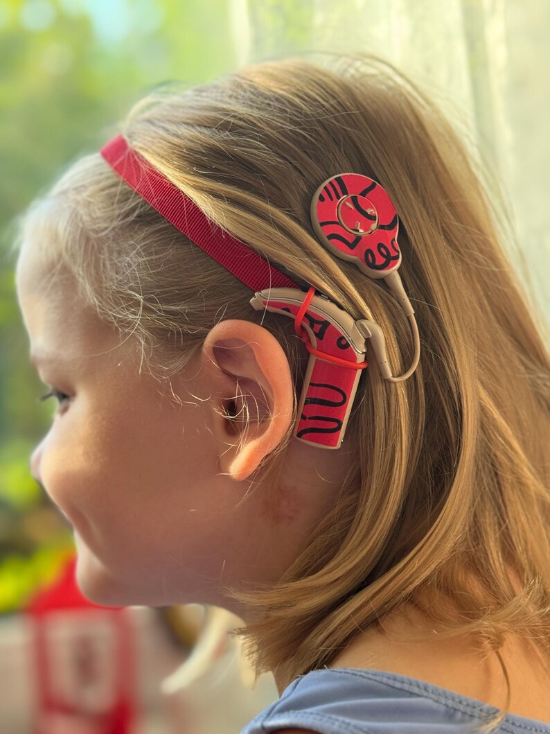 Stickers (red Fun) for Cochlear Implant Nucleus 7 - Etsy