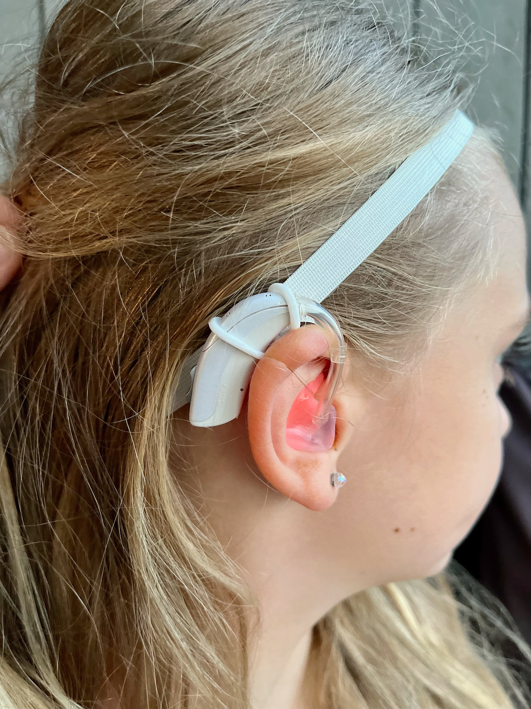 White Non Slip Hearing Aid Headband With Rubber Loops - Etsy