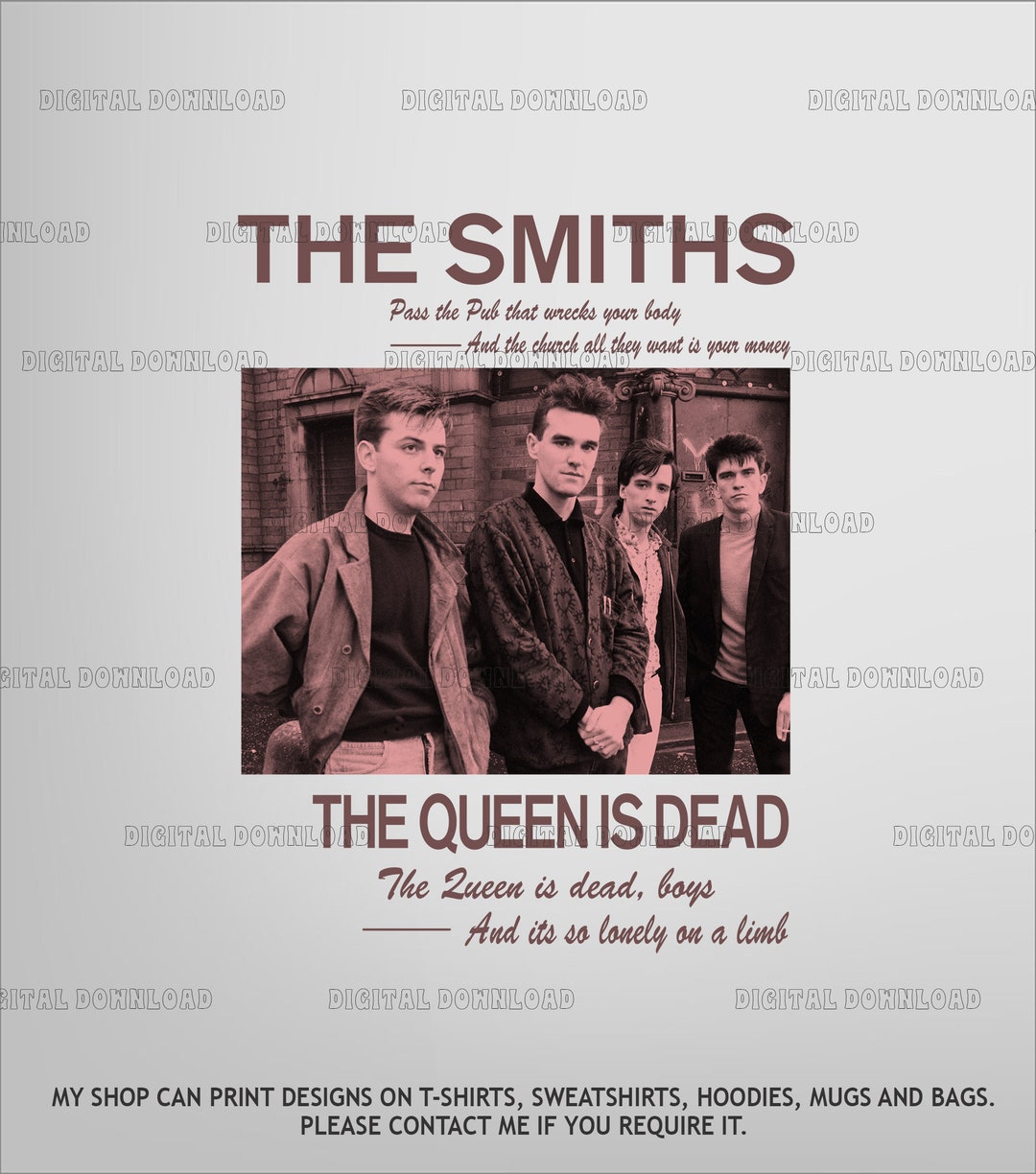 The Smiths PNG, the Smiths PNG, the Smiths T-shirt Design, the Smiths ...