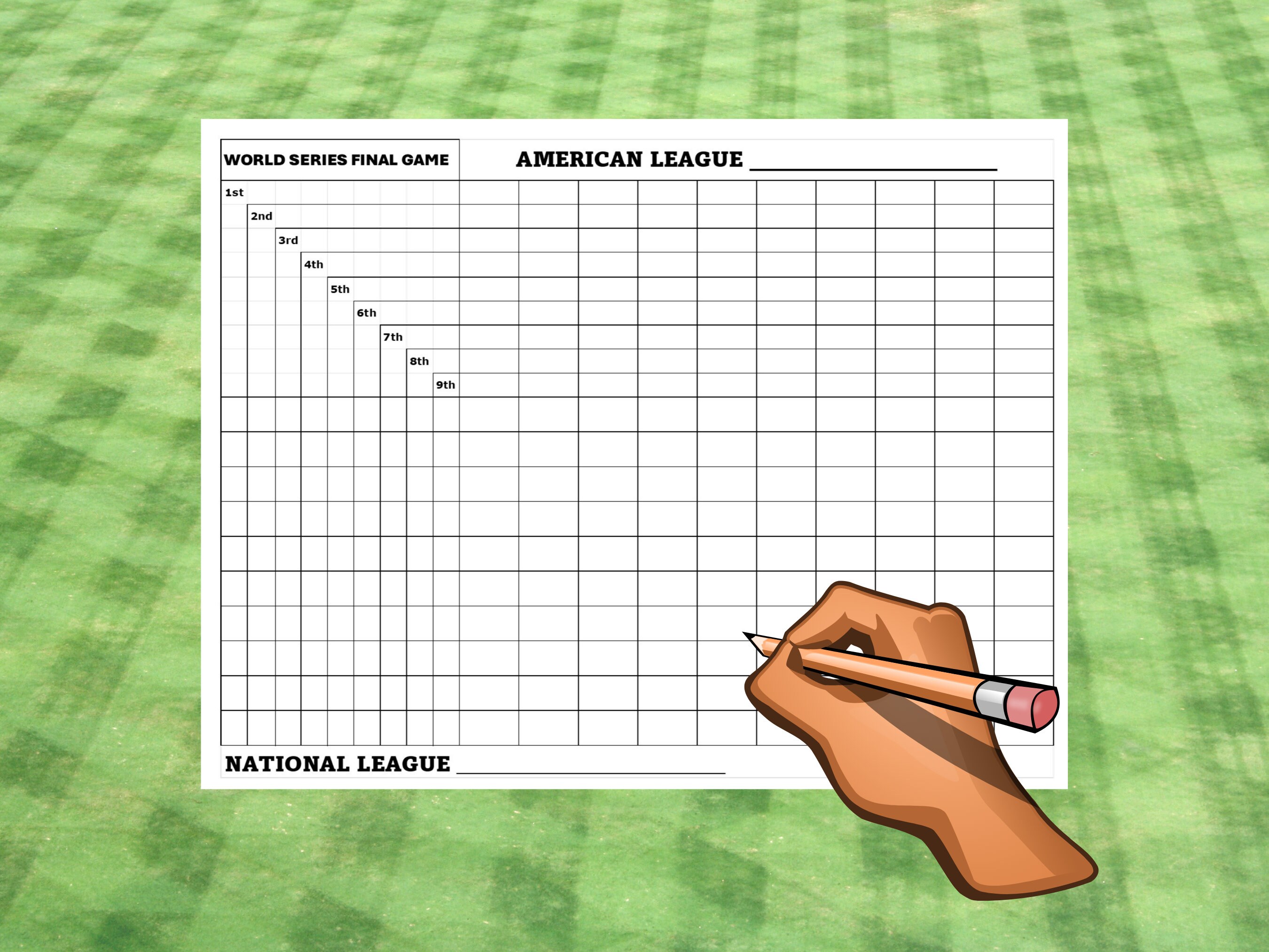 World Series Baseball | Final Game Squares | Printable Digital Download ...