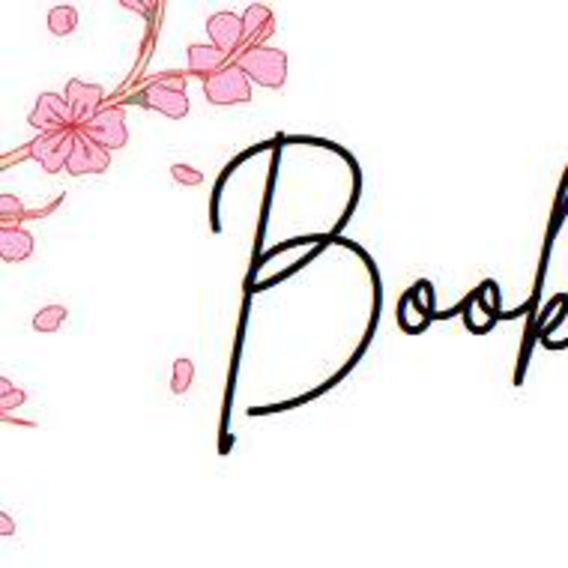 Printable Bookshelf Pink Flowers - Etsy