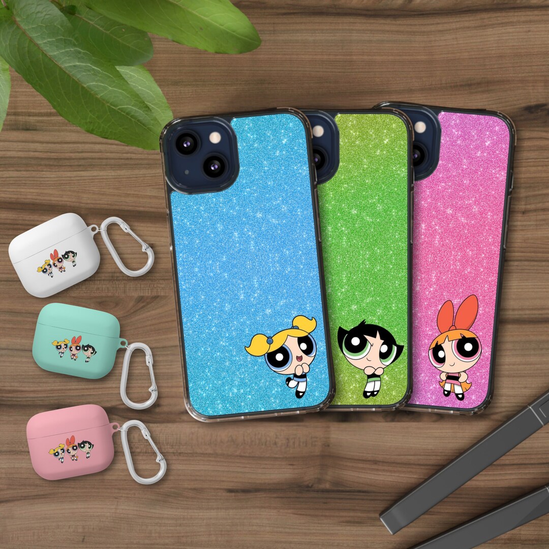 Powerpuff Girls Matching iPhone Clear Case and Airpods Case, PPG Phone ...