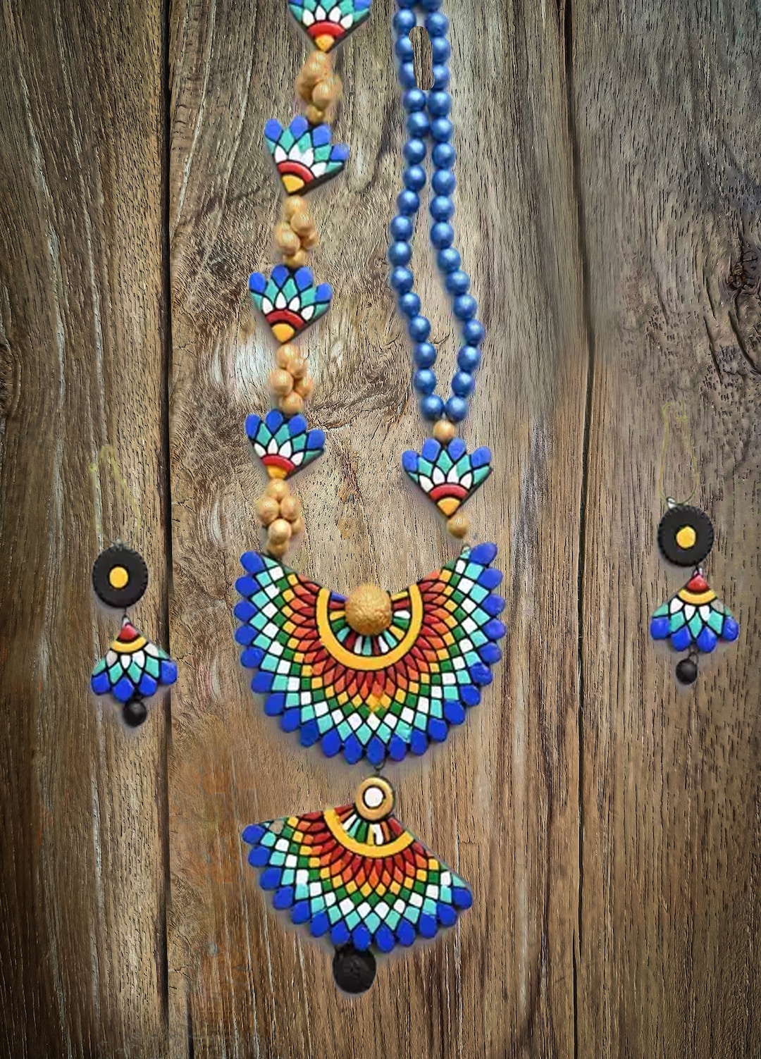 Handmade Artwork in Terracotta Clay Work Jewellery - Etsy