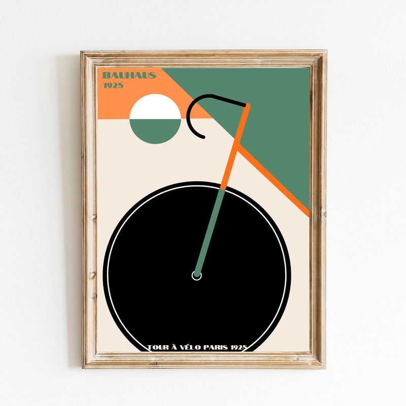 Retro Cycling Poster - Etsy