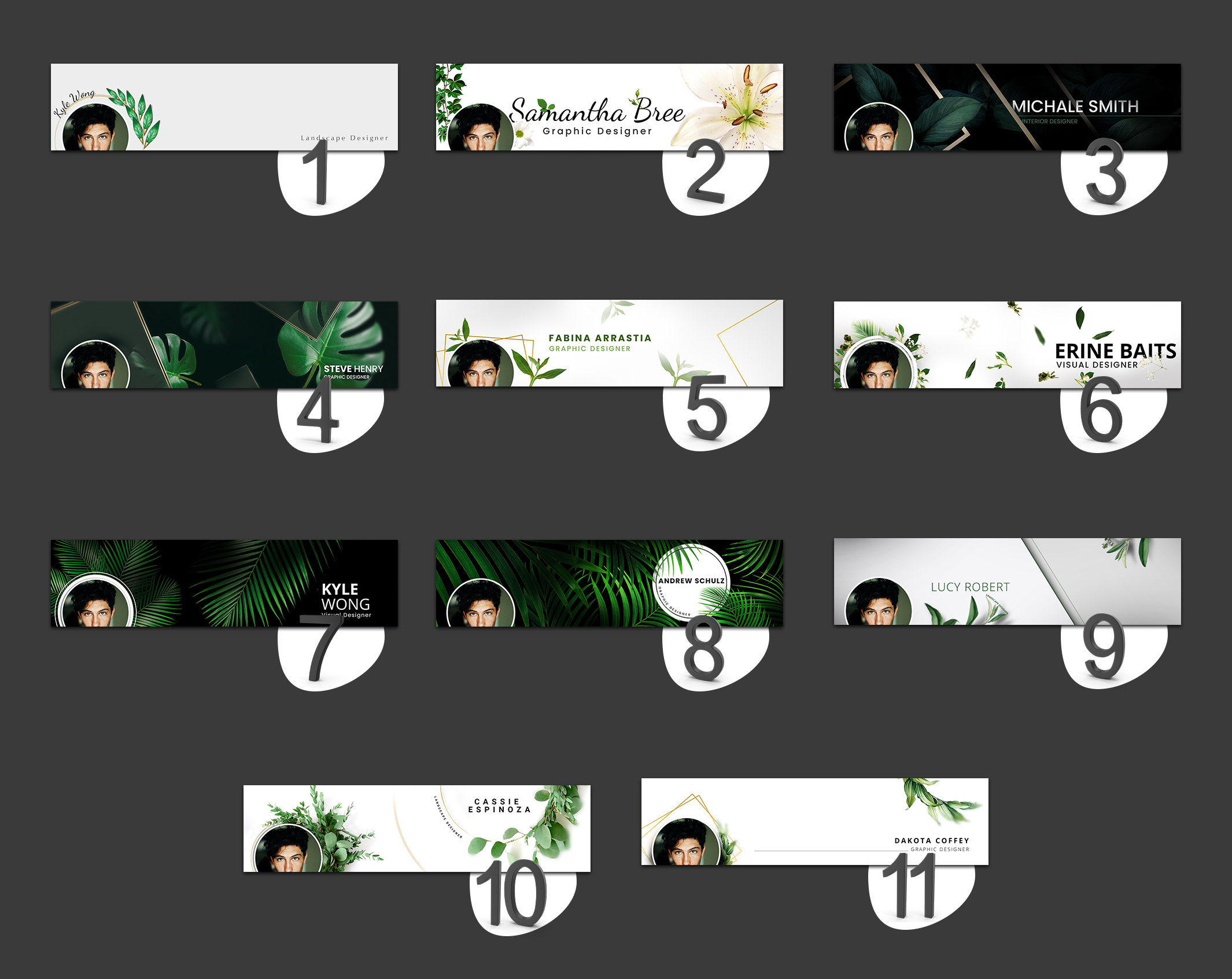 11 Linkedin Banner Templates, Modern Profile Header (PSD, Canva) - Etsy