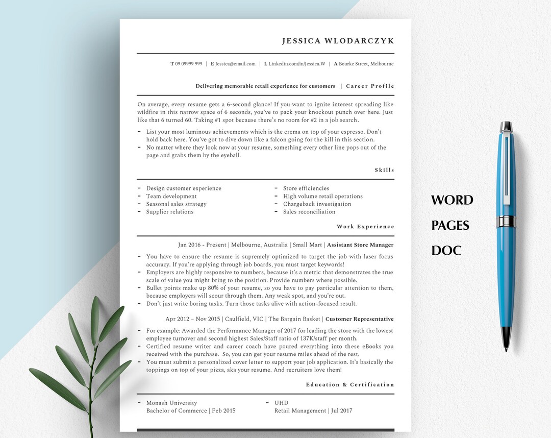 RESUME EXAMPLE, Basic Resume Example, Simple Resume Layouts, Minimalist ...
