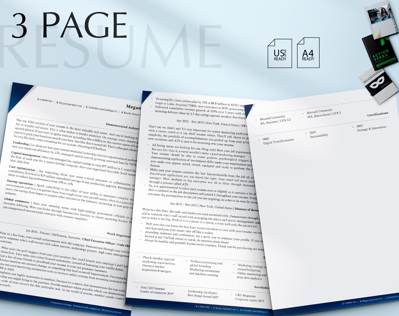 EXECUTIVE RESUME WORD, Ceo Resume Template, Ceo Resume, Executive Cv ...