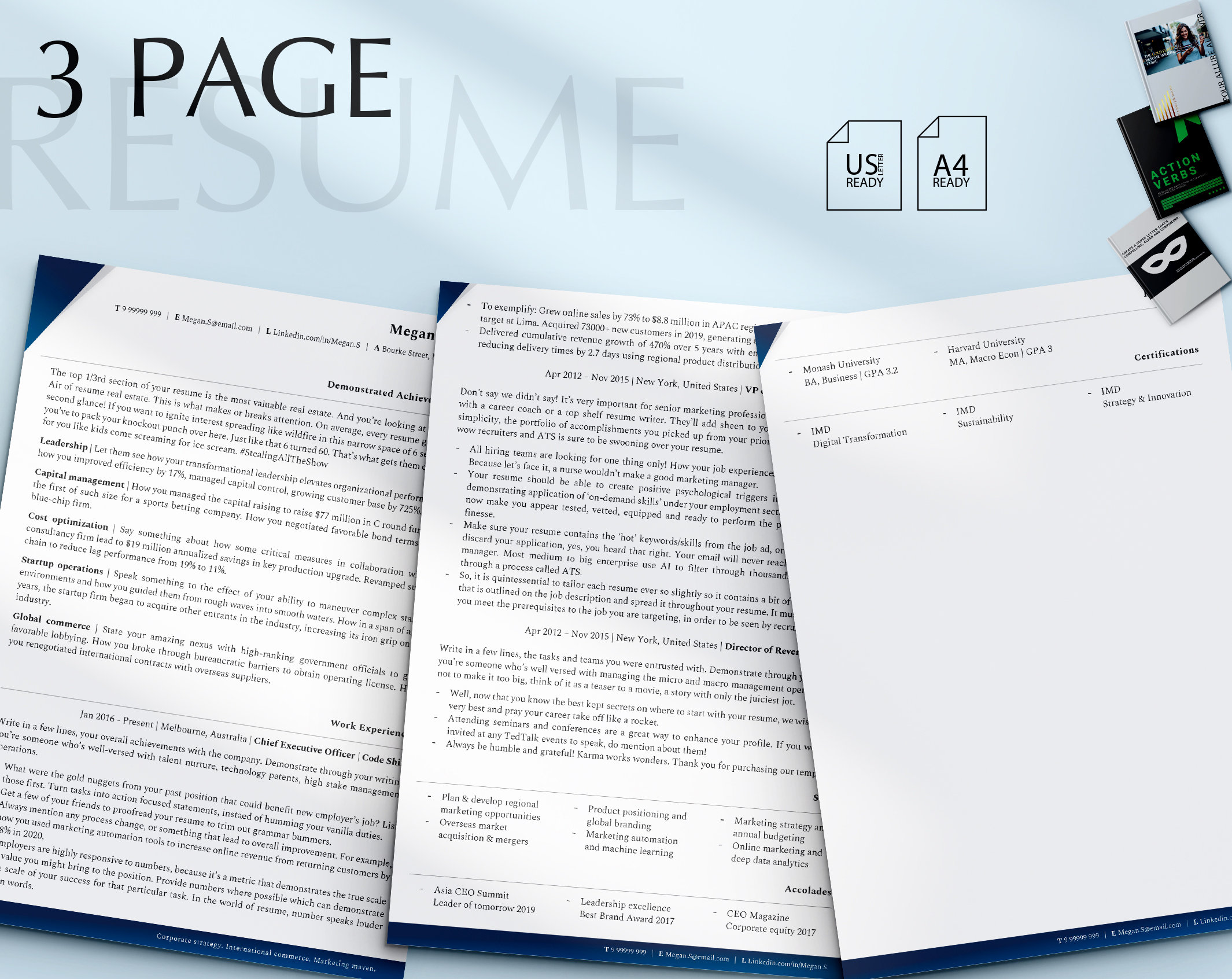 EXECUTIVE RESUME WORD, Ceo Resume Template, Ceo Resume, Executive Cv ...