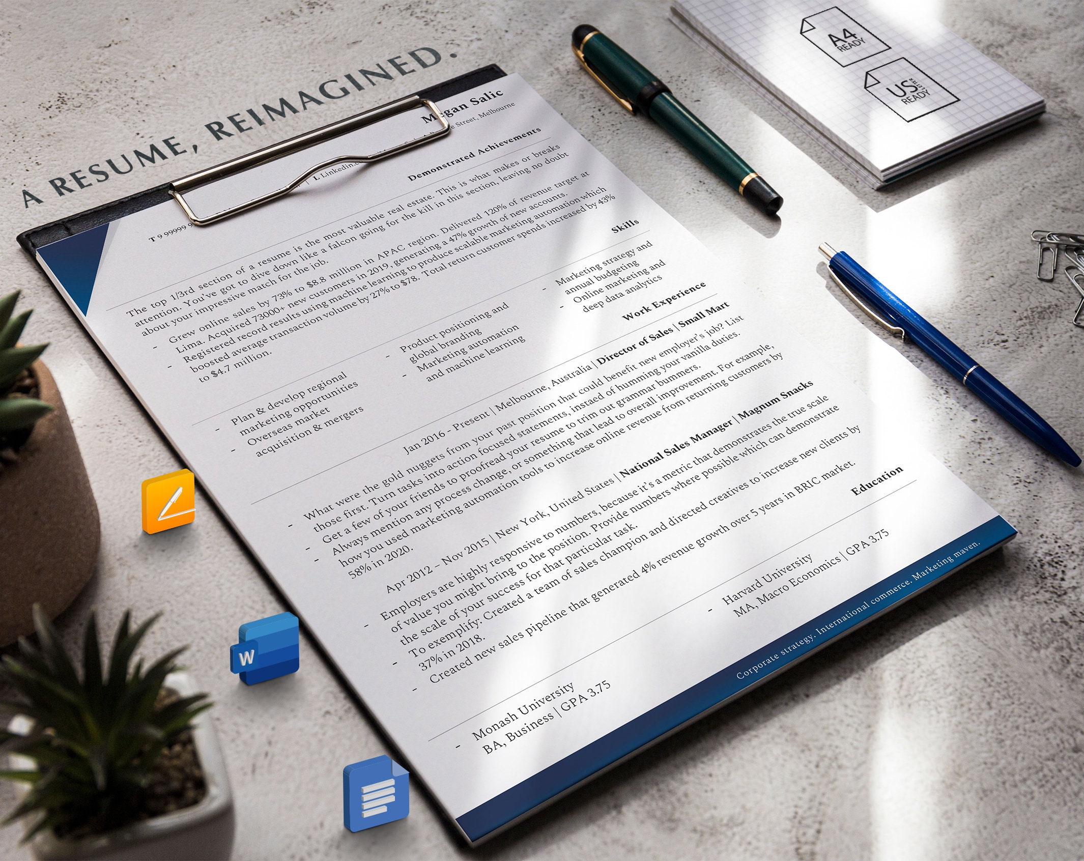 EXECUTIVE RESUME WORD, Ceo Resume Template, Ceo Resume, Executive Cv ...