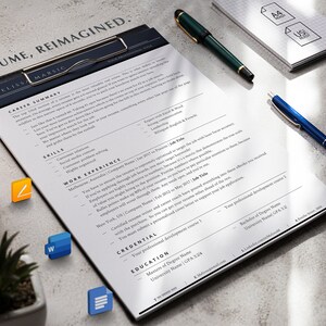 CLEAN RESUME TEMPLATE Word, Pages Resume Template, Cv Ats Template ...