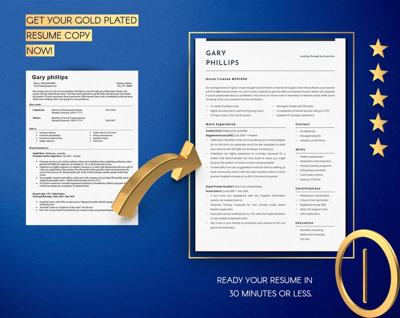 PROFESSIONAL NURSING RESUME, Nurse Resume Word, Doc & Mac Pages, Modern ...