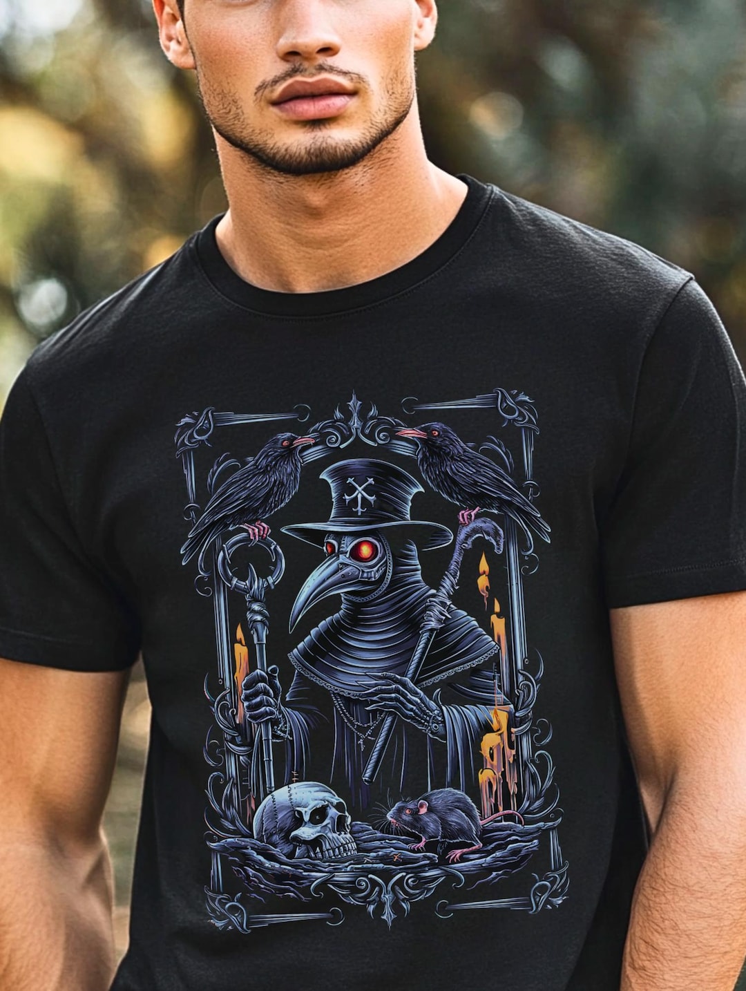 Black Plague Tee | Plague Doctor Tee | Medieval Shirt | Plague Doctor ...