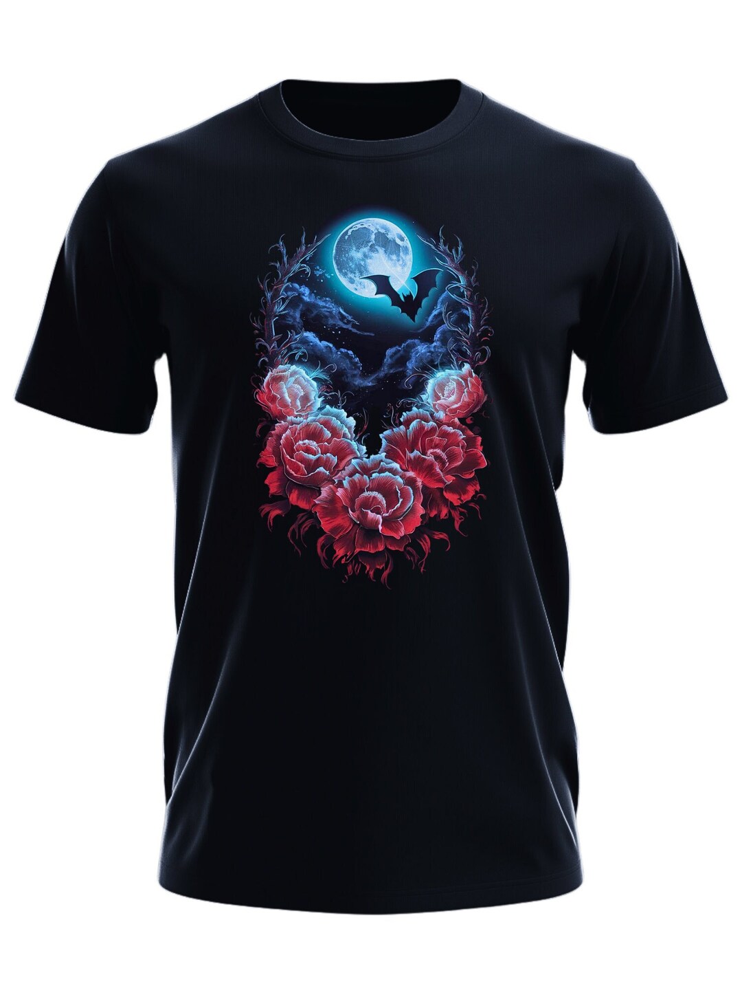 Gothic Tshirt, Gothic Tee, Gothic Roses Tee, Black Gothic, Alt Clothing ...