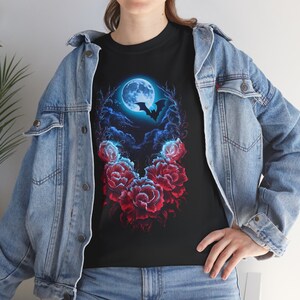 Gothic Tshirt, Gothic Tee, Gothic Roses Tee, Black Gothic, Alt Clothing ...