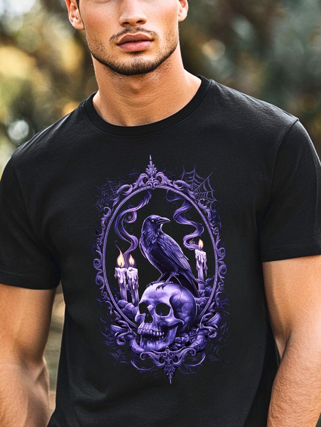 Raven Tee | Raven Shirt | Gothic Raven Tee | Edgar Allen Poe ...